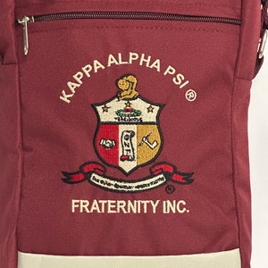 Kappa Alpha Psi (KAY) Fraternity, Single Shoulder Crossbody Sling/shoulder SIDE Bag, Embroidered ...