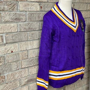 Omega Psi Phi (ΩΨΦ) Fraternity, Purple & Gold Sweater/cardigan- Stay ...