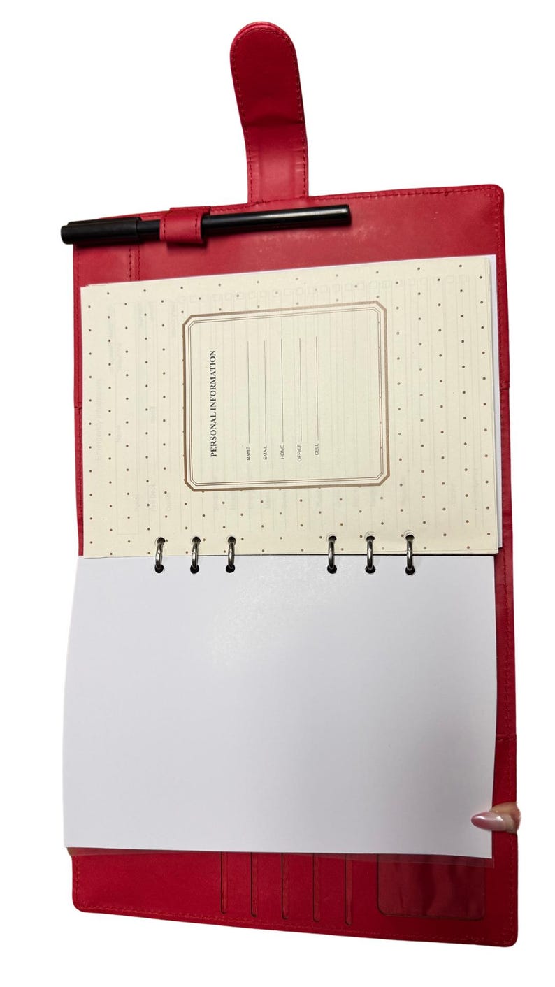 Delta Sigma Theta Planner 2026: Red Faux Leather Sorority Organizer - Etsy