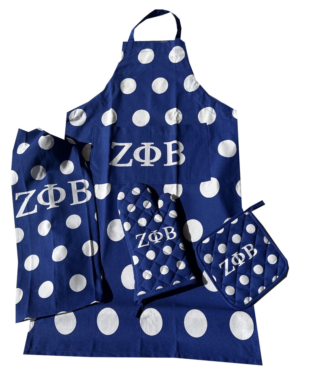 Zeta Phi Beta (ZOB) BAKER SET- Blue & White - Etsy