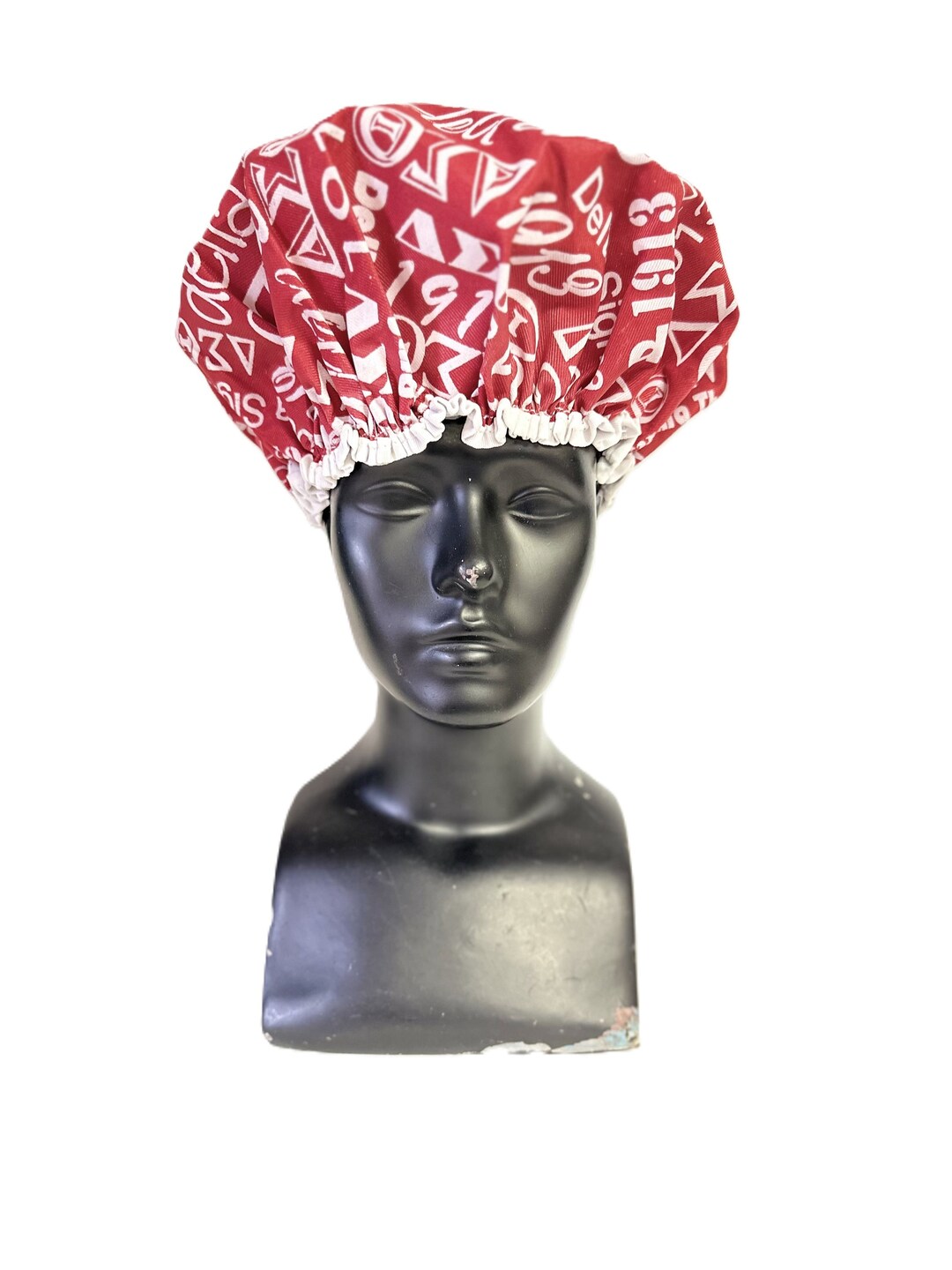 DST Shower Cap: Delta Sigma Theta, Black & Red, Double Layer - Etsy