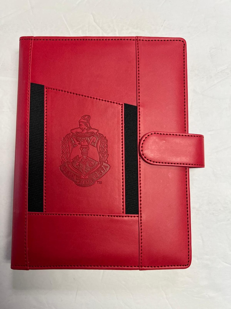 Delta Sigma Theta Planner 2026: Red Faux Leather Sorority Organizer - Etsy