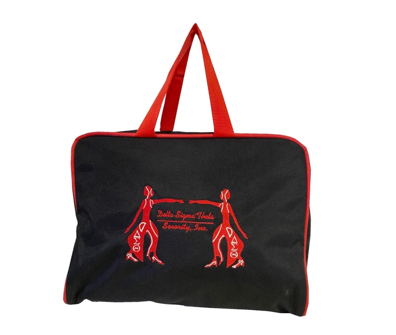 Delta Sigma Theta Cosmetic Bag Set: Red & Black Travel Organizer - Etsy