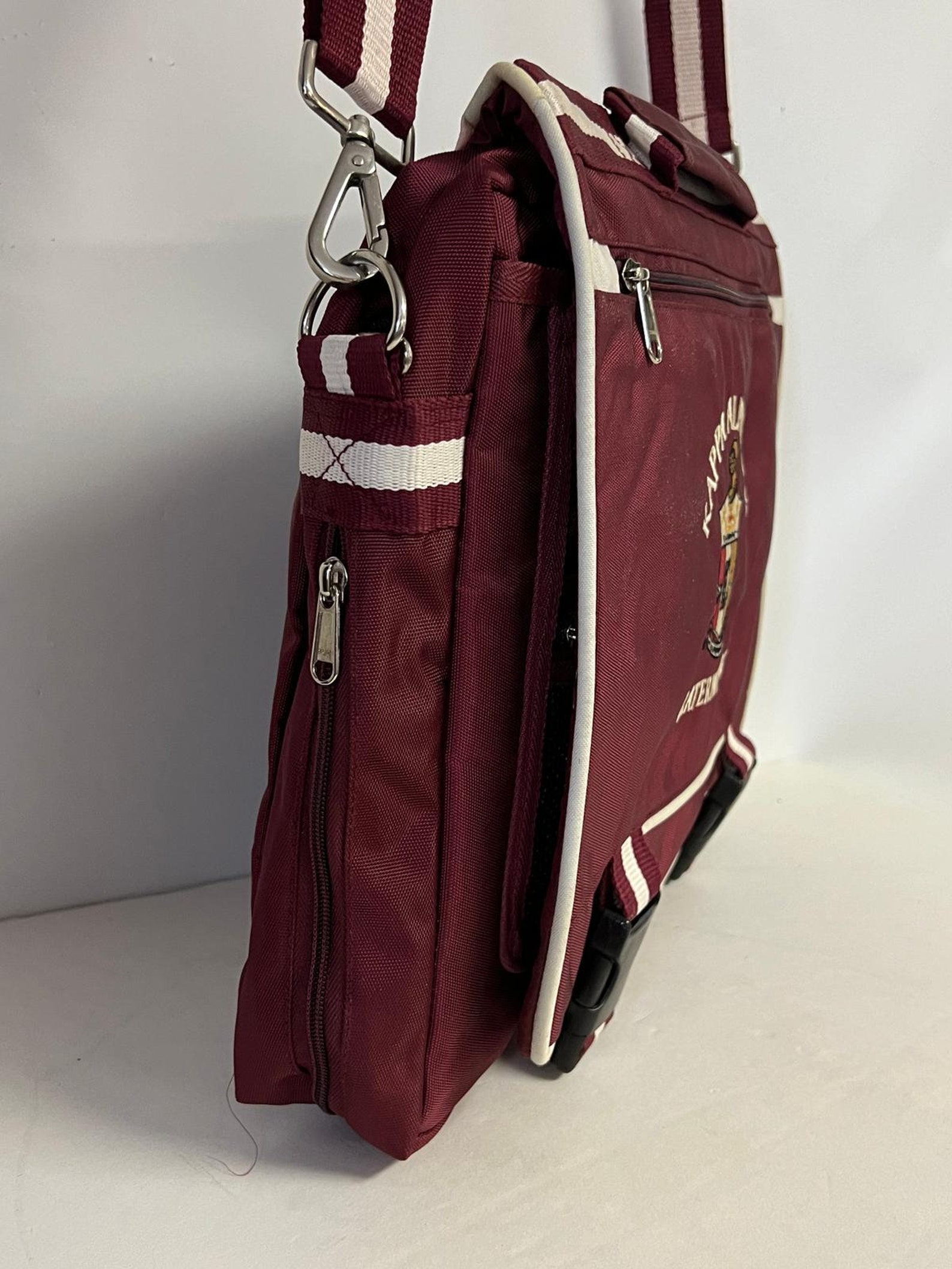 Kappa Alpha Psi Crimson Messenger Bag: Fraternity Office Bag - Etsy