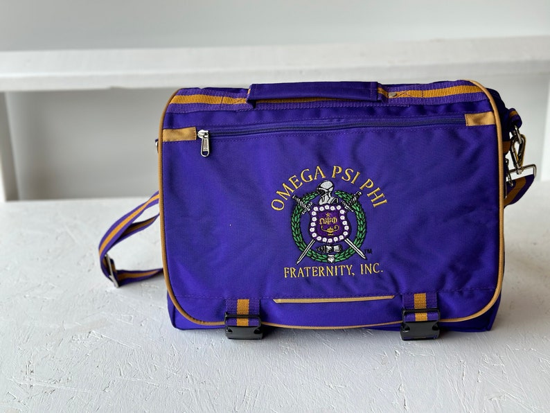 Omega Psi Phi (ΩΨΦ) Fraternity Royal Purple & Old Gold Canvas Office ...