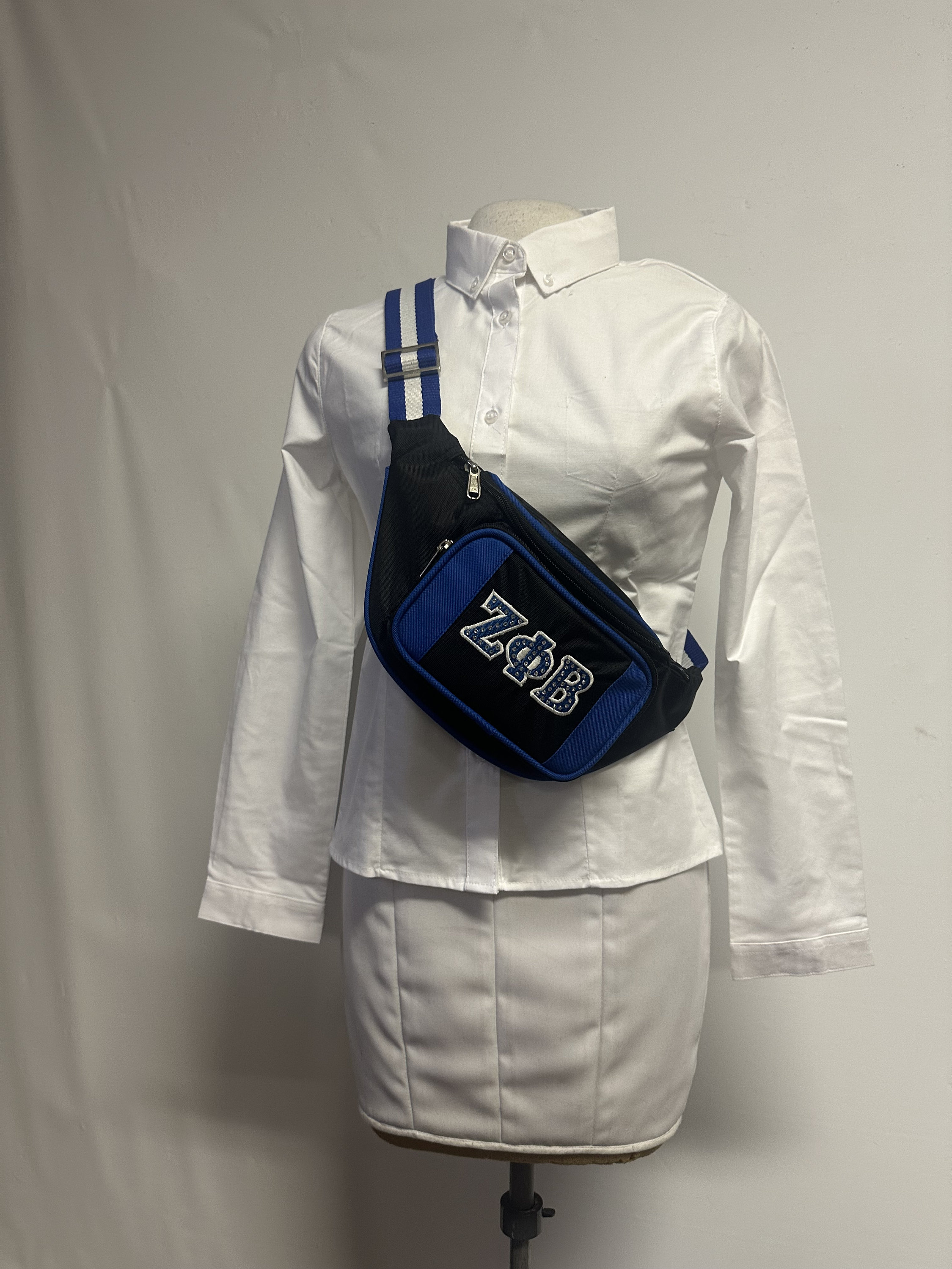 Zeta Phi Beta (ZOB) Fanny Pack - With Bling Letters and Plain Options ...