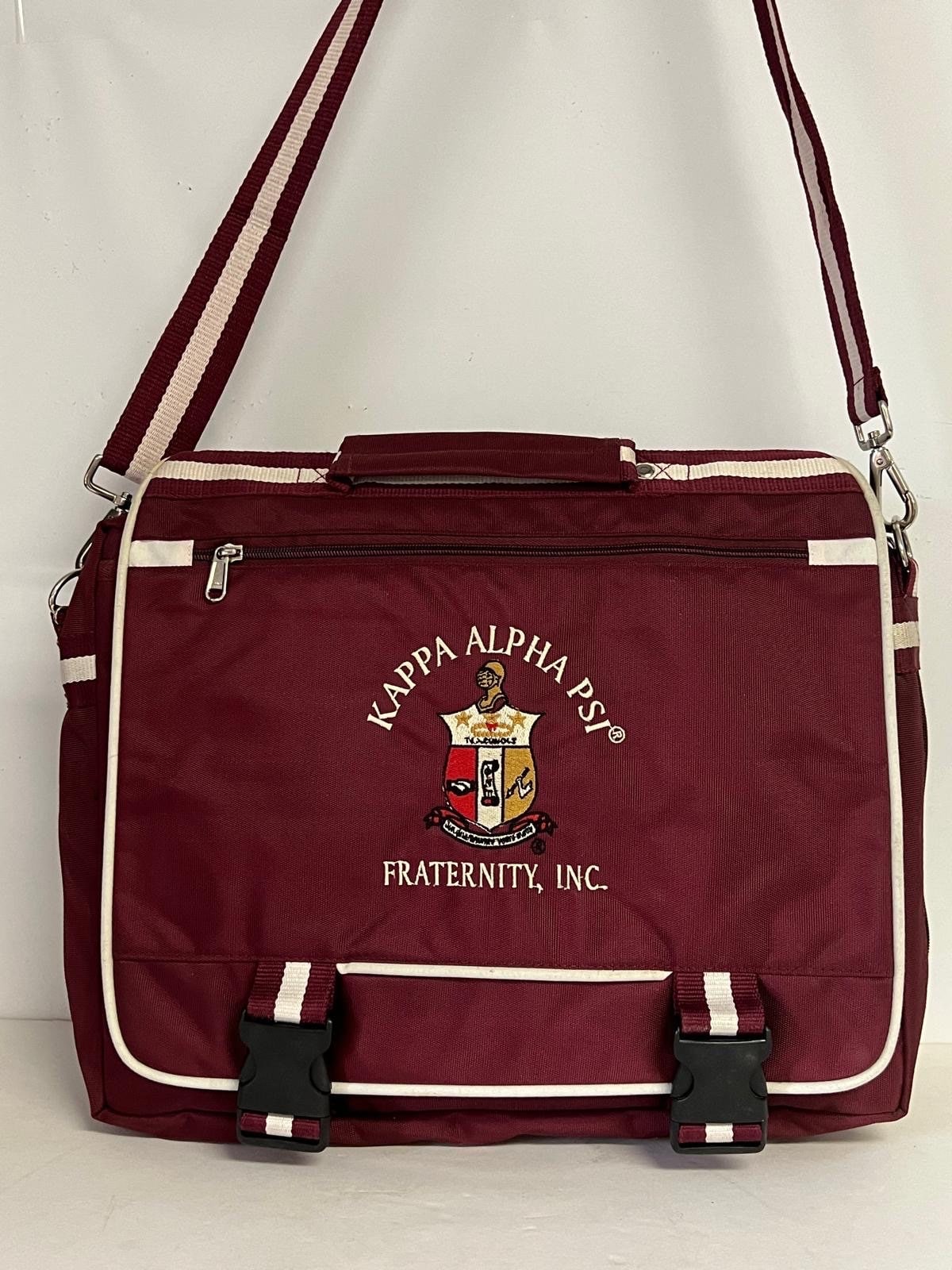 Kappa Alpha Psi Crimson Messenger Bag: Fraternity Office Bag - Etsy