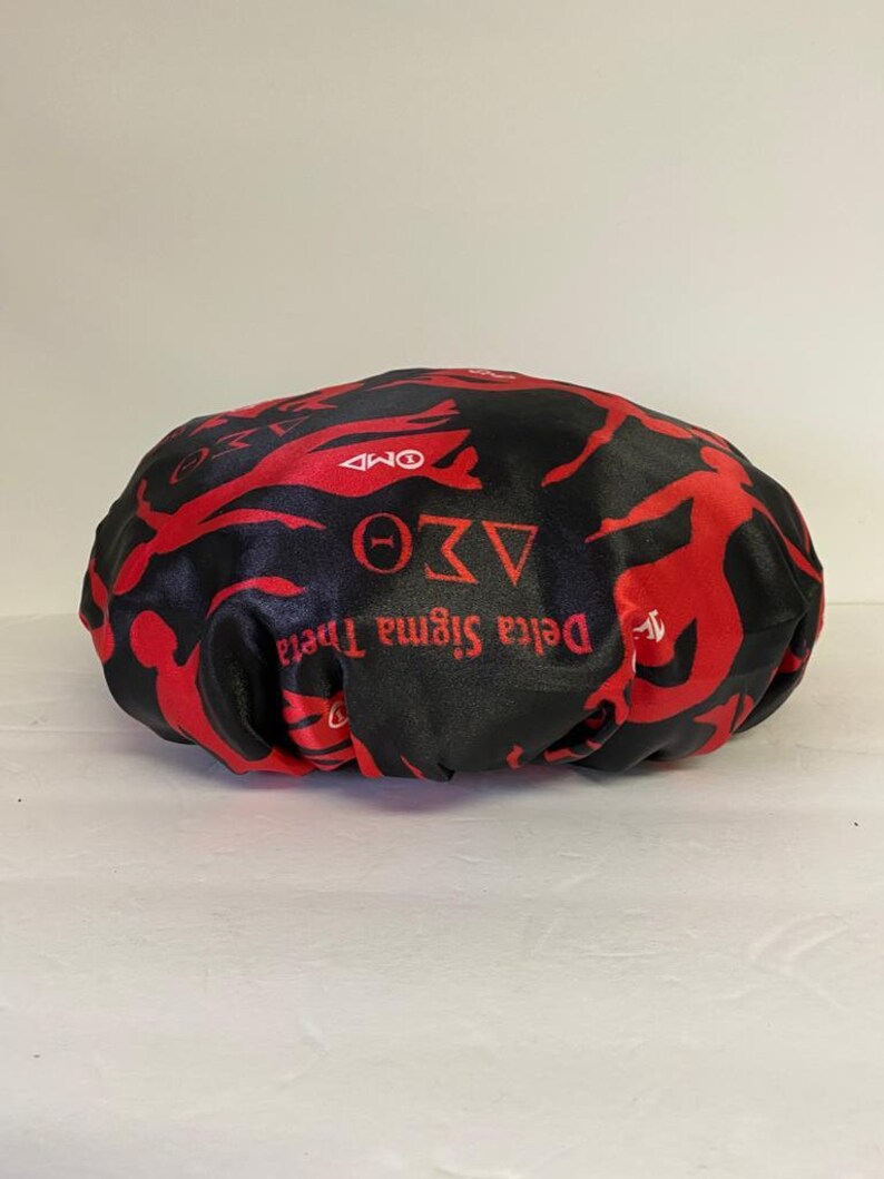 Delta Sigma Theta Sleeping Cap/bonnet With Greek Letters and - Etsy