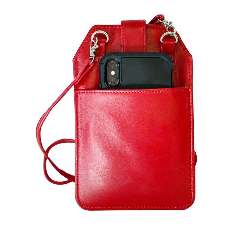 Delta Sigma Theta Red Lamb Leather Sling Purse: Adjustable Strap - Etsy