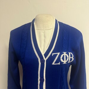 Zeta Phi Beta (ZOB) Sweater/cardigan for Zeta Soror- Stay Warm in Style ...