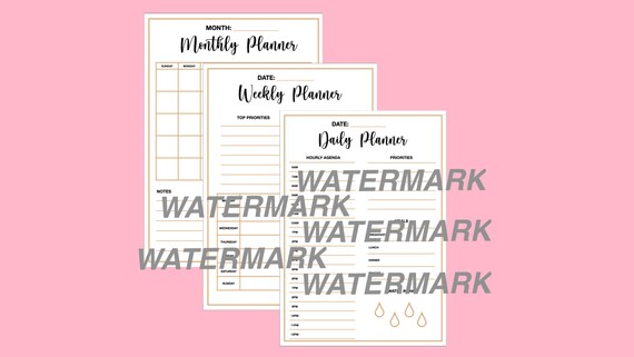 Digital Planner Printables - Etsy