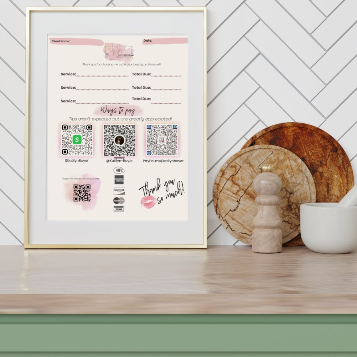 Pay Sheet, Checkout Sheet, Scan to Pay, Scannable Checkout, Small ...