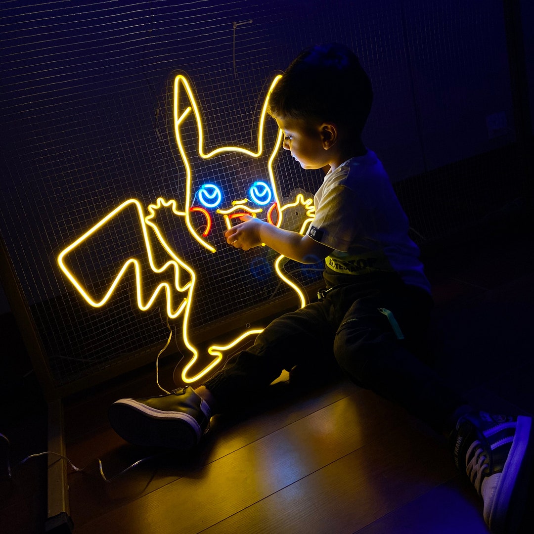 Anime Neon Sign Gengar Neon Sign Pikachu Neon Sign - Etsy