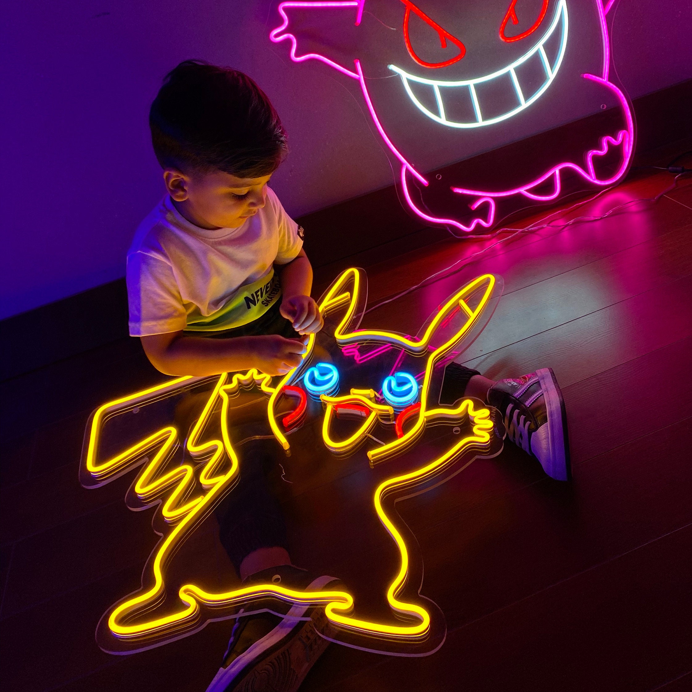 Anime Neon Sign Gengar Neon Sign Pikachu Neon Sign - Etsy