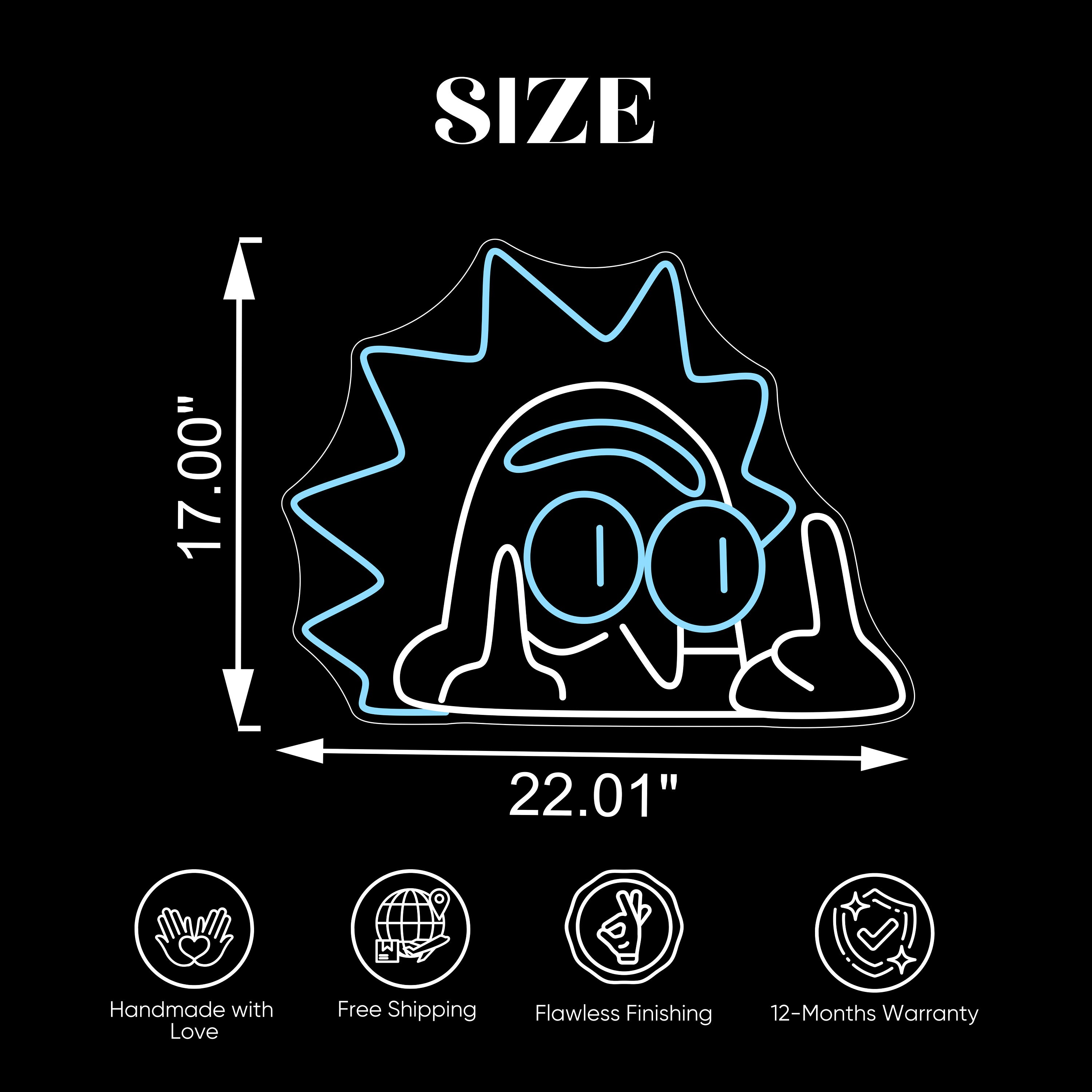 Rick Led Neon Sign Rick and Morty Neon Sign Rick Neon Light Game Room ...