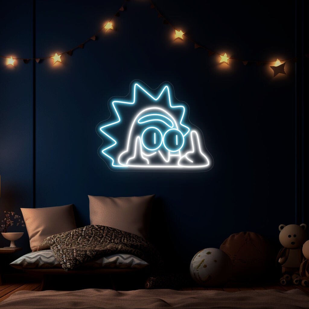 Rick Led Neon Sign Rick and Morty Neon Sign Rick Neon Light Game Room ...