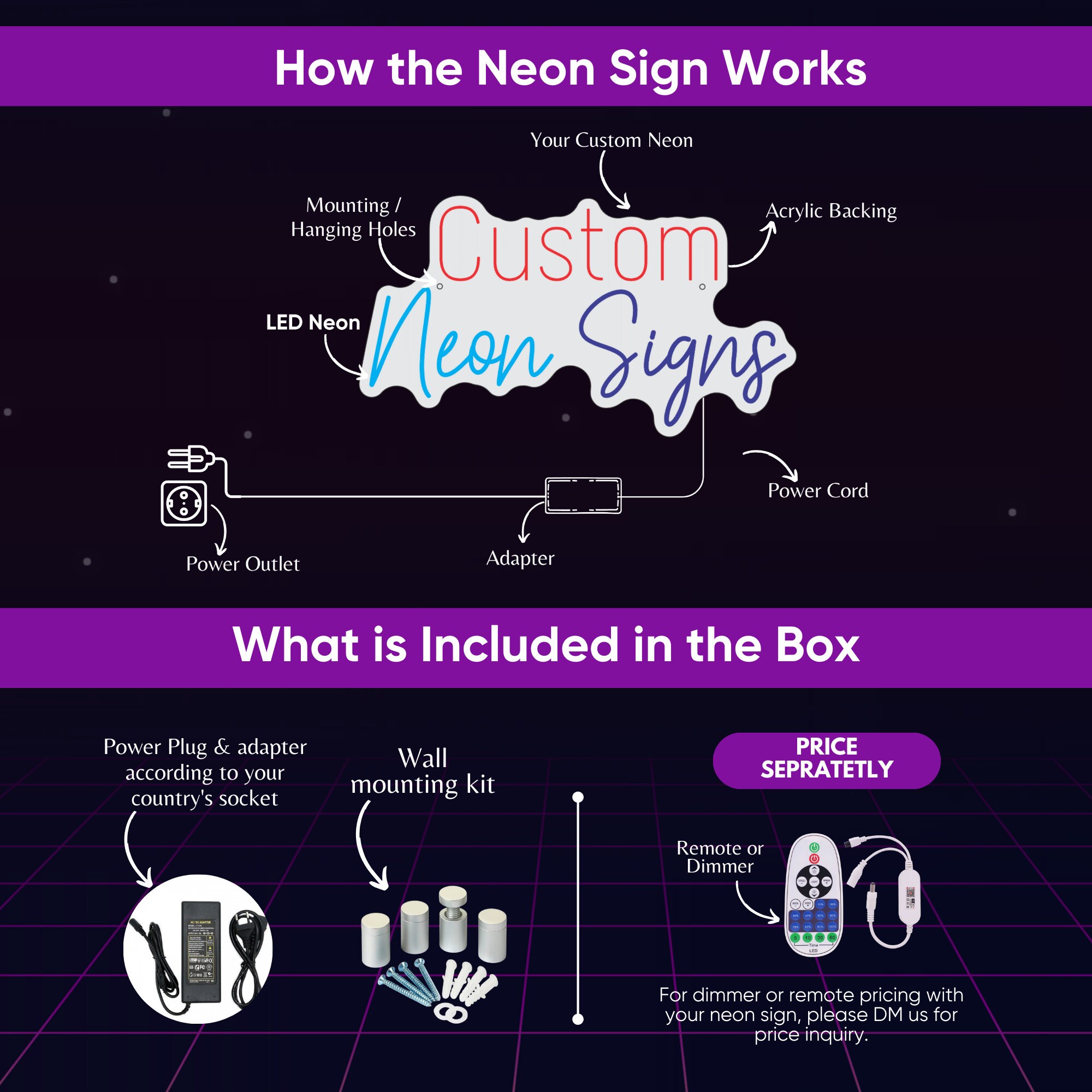 Let's Party Neon Sign Name Neon Sign Neon Sign Bedroom Neon Bar Sign ...