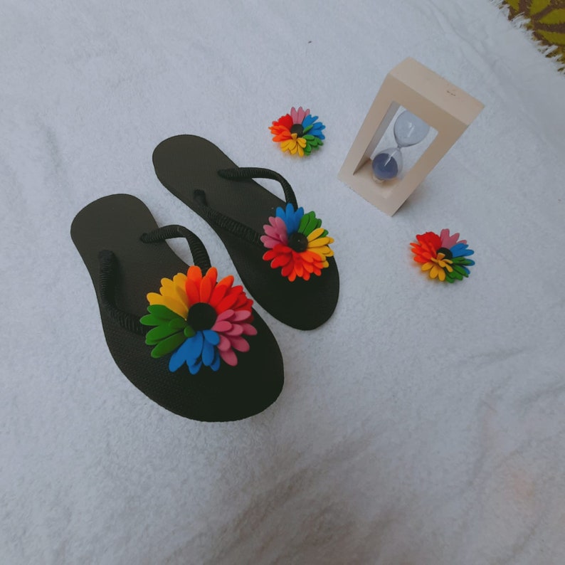 Gorgeous Rainbow Theme Bride to Be Flip Flops | Ladies , Teen Girls ...