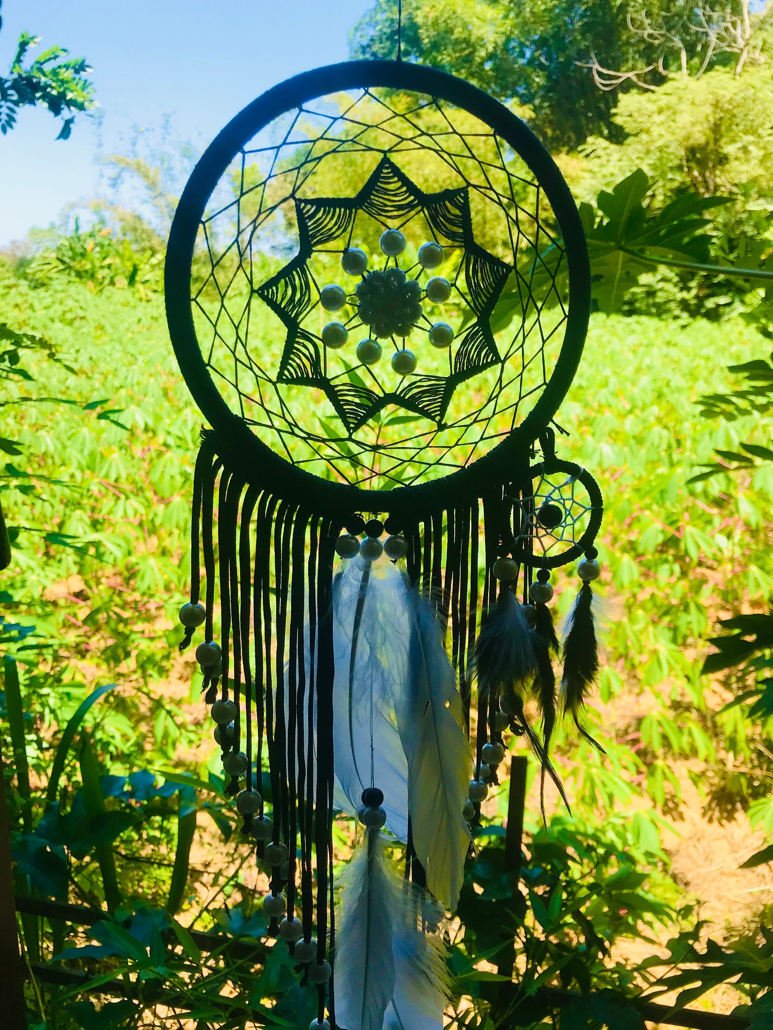 Large " Peace Attractive " Dream Catcher ,gift for Lover , Unique Dream ...