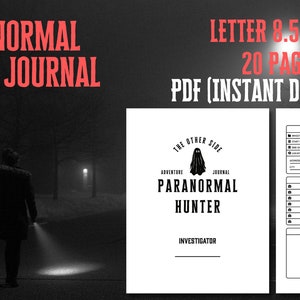 Paranormal Hunter Journal With Starter Guide, Great for Ghost ...