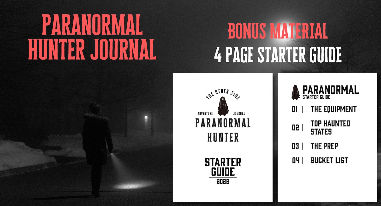 Paranormal Hunter Journal With Starter Guide, Great for Ghost ...