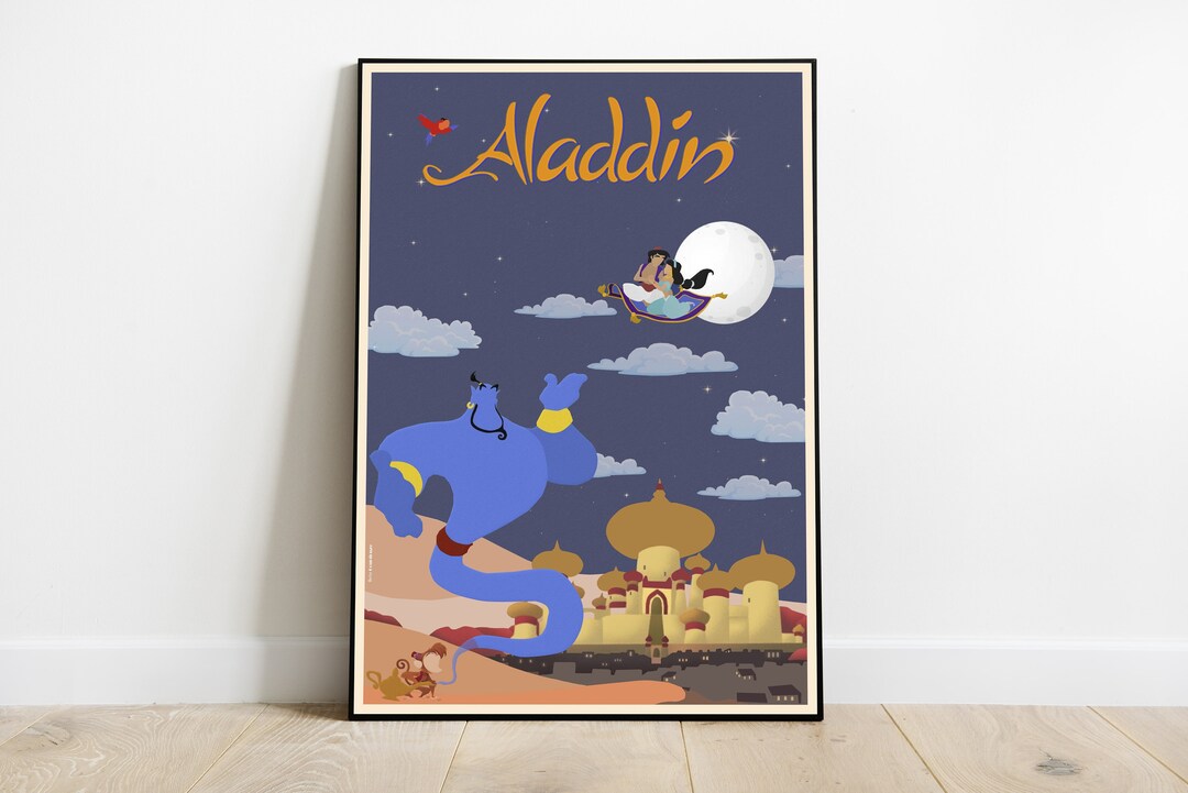 Aladdin Poster 1992 - Etsy