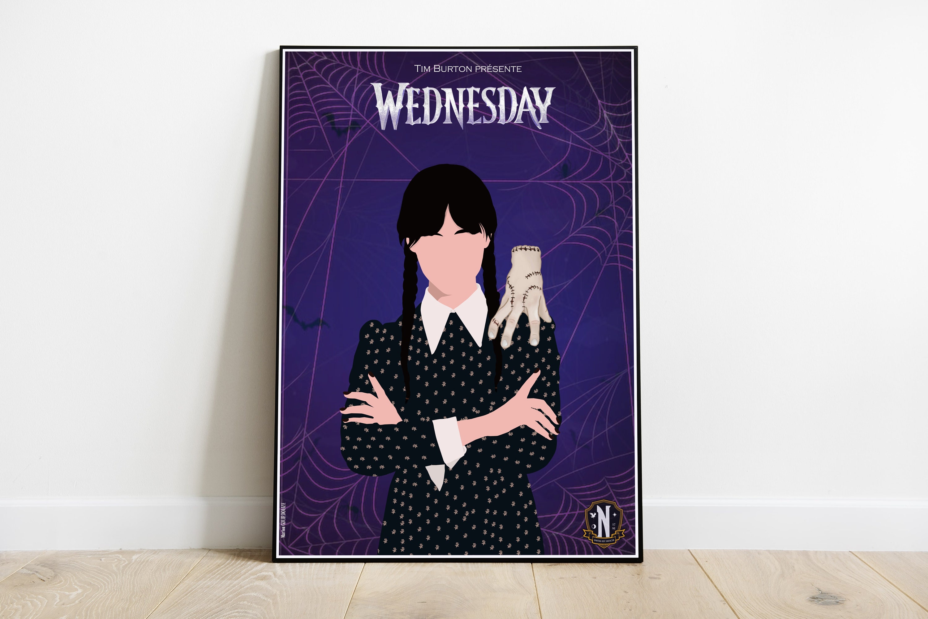 Wednesday Addams Und Hand Poster