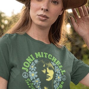 Joni Mitchell Echoes Through the Canyon T Shirt, Vintage Style Joni Jam ...