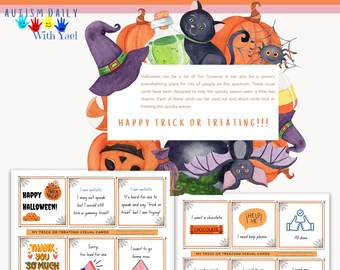 Halloween Pecs Cards - Etsy