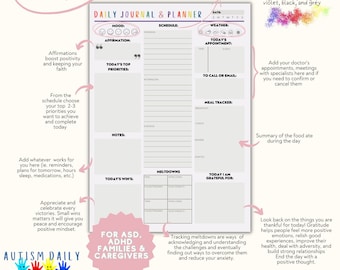 Autism Planner Printable - Etsy