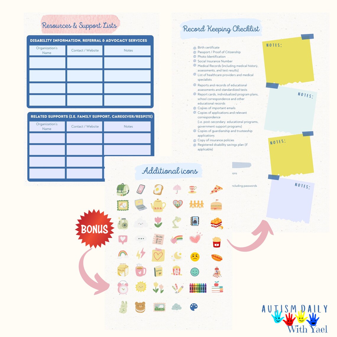 Ultimate Medical Binder for Autism ADHD Special Needs Care - Etsy