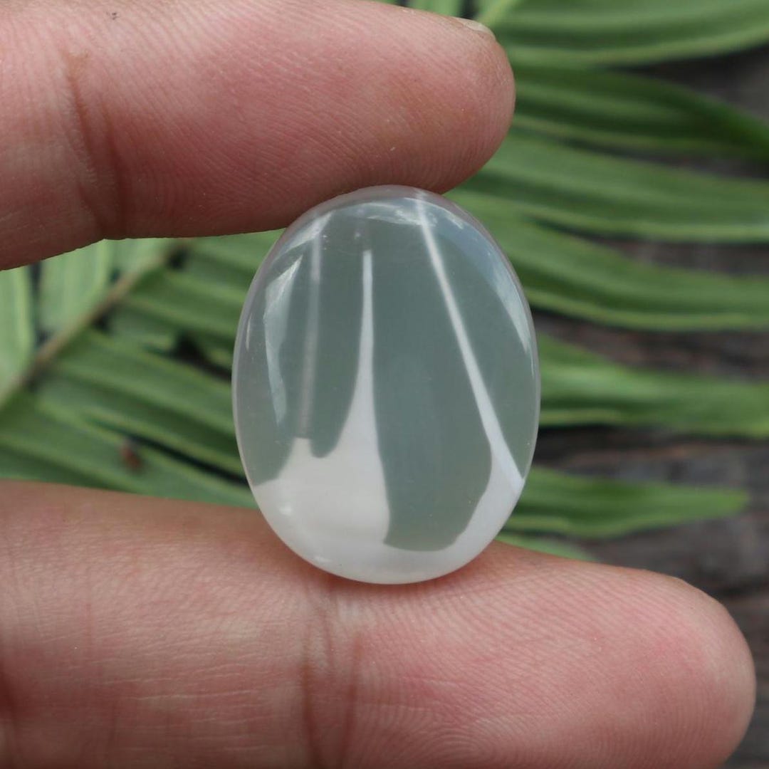 Natural Stone Cabochons Picture Moss Agate, Rare Gem Cabochons ...