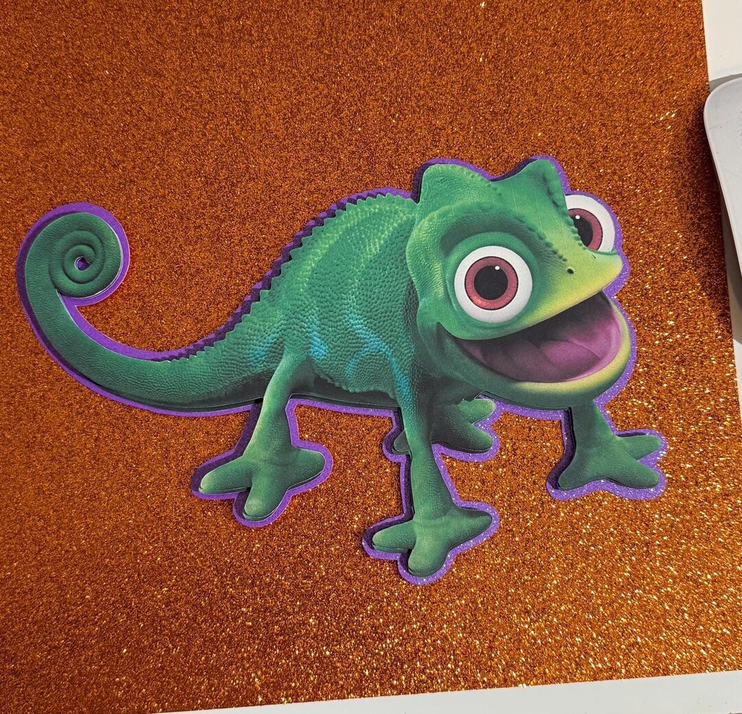Rapunzel’s Pet Pascal. Die Cut - Etsy