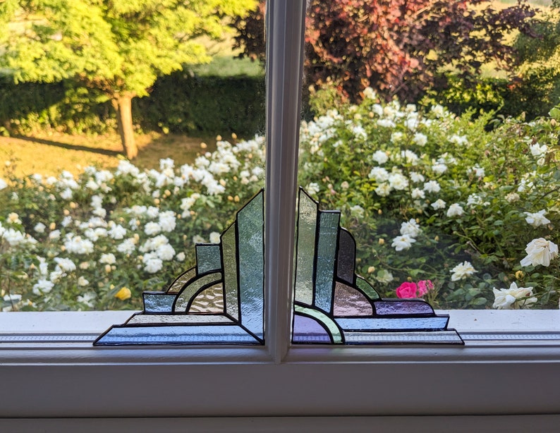 Stained Glass Patterns for 3 X Art Deco Window Corner Accents ...