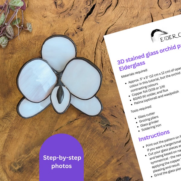 Stained Glass Orchids - Etsy