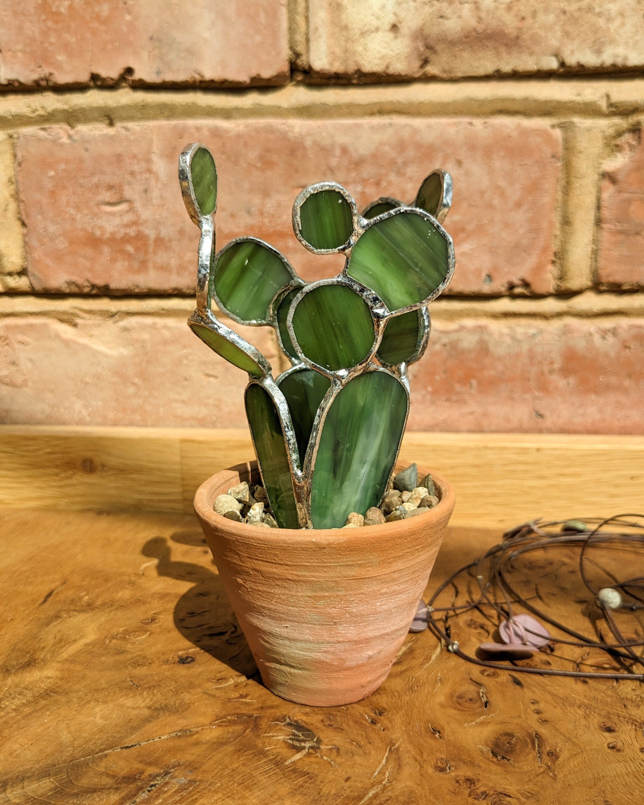 Hand-drawn Pattern for 3D Stained Glass Cactus and Instructions ...