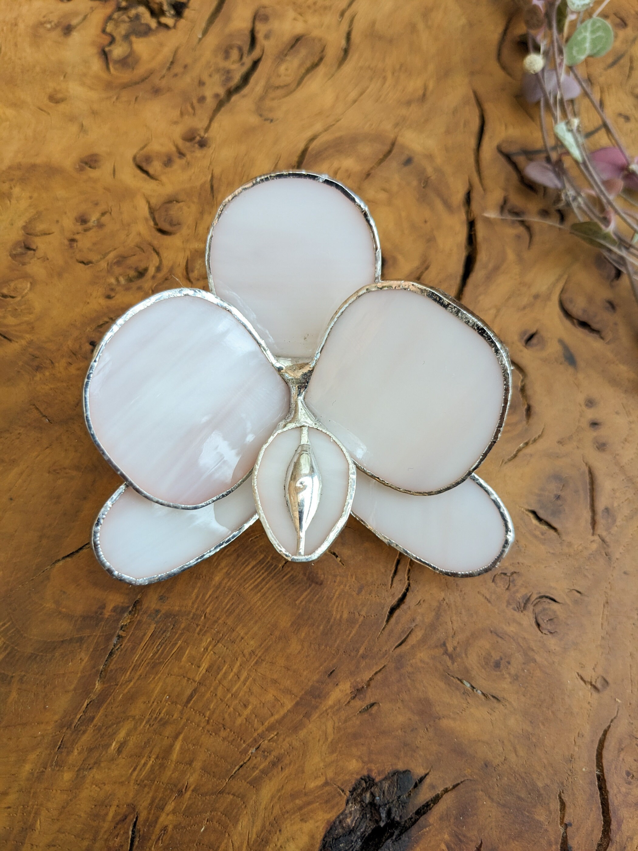 Digital Pattern for 3D Stained Glass Orchid Flower With Full ...