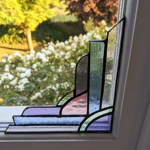 Stained Glass Patterns for 3 X Art Deco Window Corner Accents ...