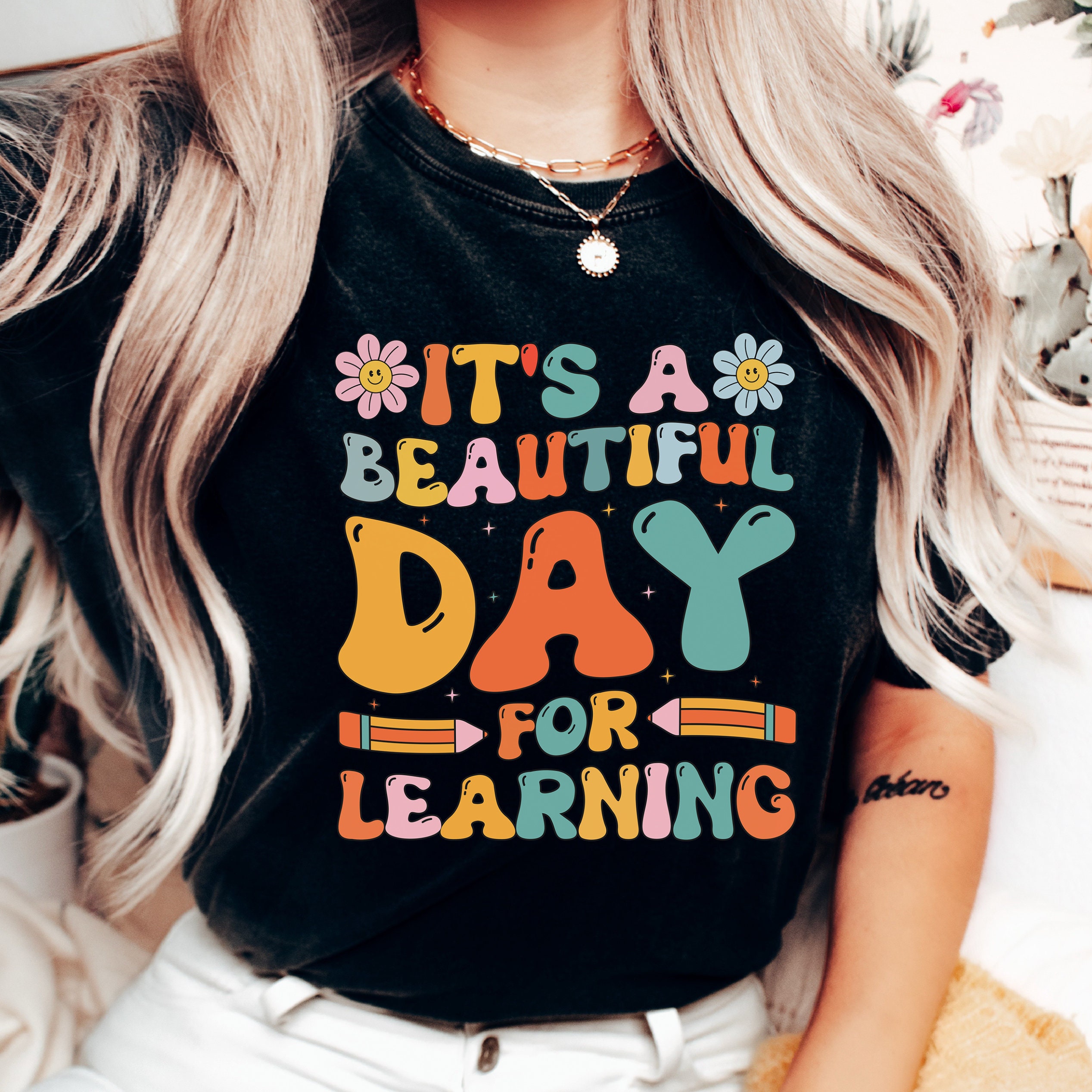 It's A Beautiful Day for Learning Shirt | Back to School Retro ...