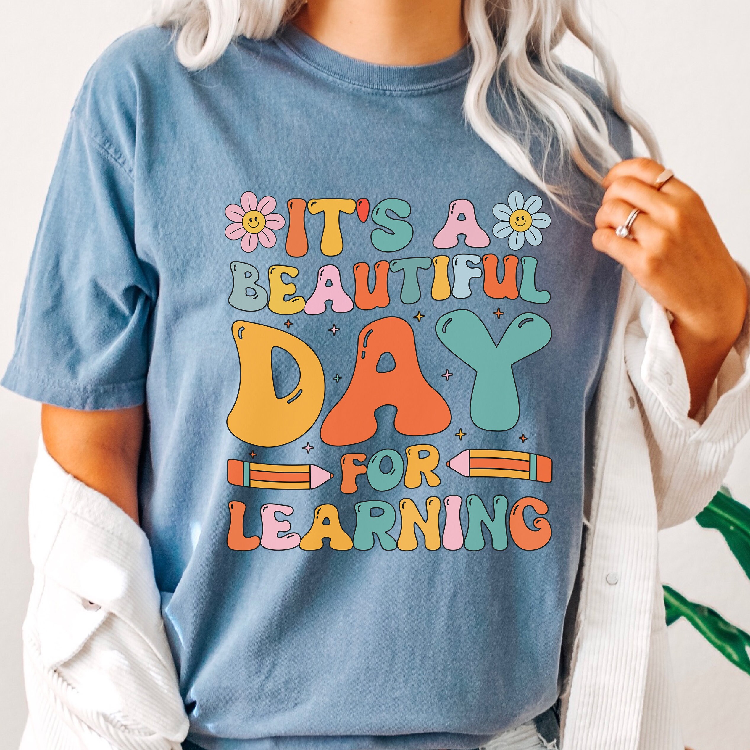 It's A Beautiful Day for Learning Shirt | Back to School Retro ...