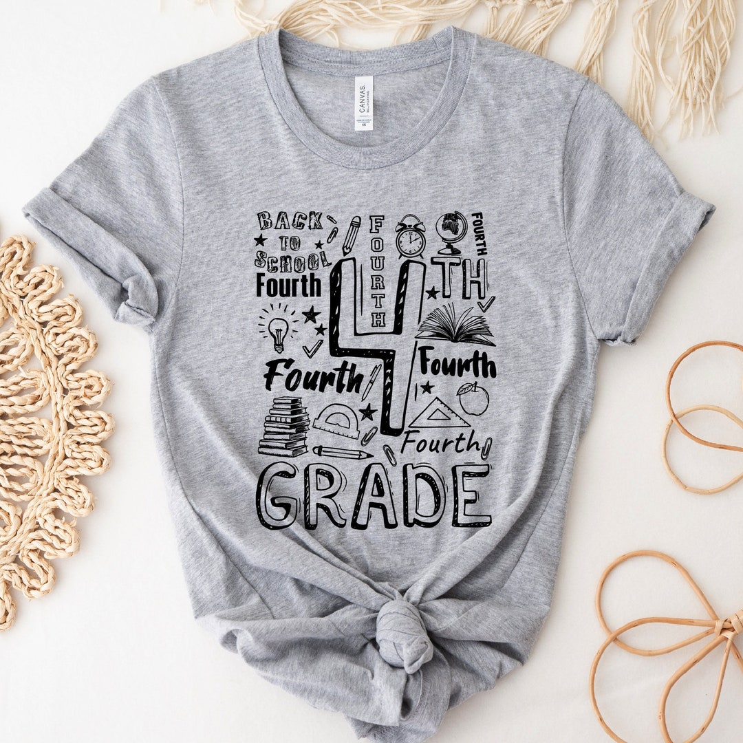 4th Grade Shirt | School Team Shirts, 4th Grade Shirts, Gift for ...