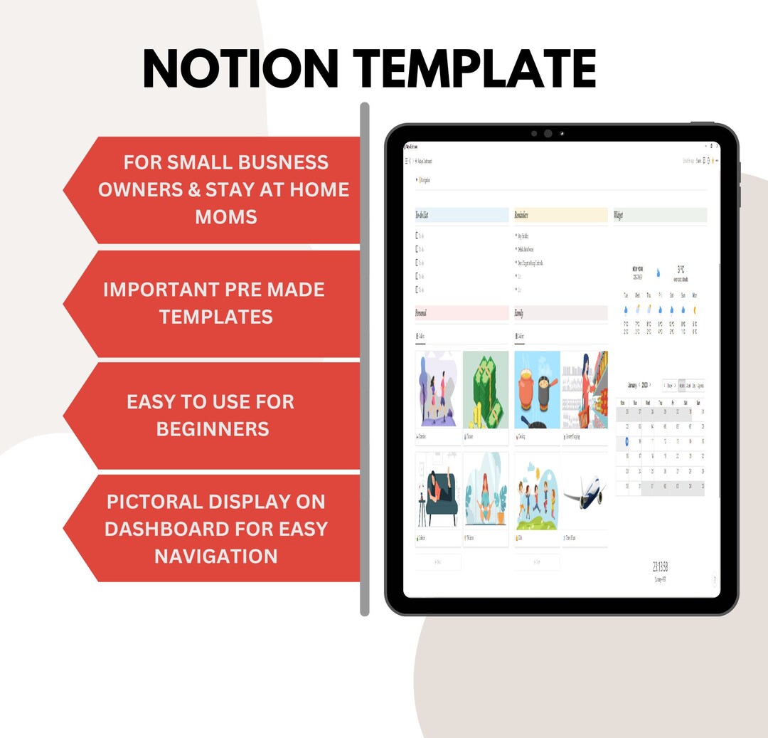 Notion Template, Personal Planner, Digital Planner, Aesthetic Notion ...