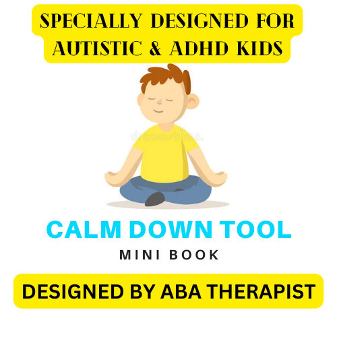 Mini Calming Book for Autistic Adhd Kids - Etsy