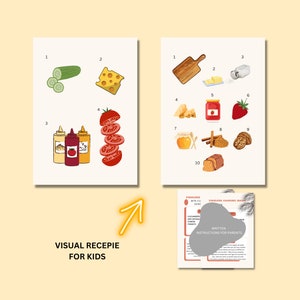 Kids Pretend Play Restaurant Menu| Kids Visual Recipe| Flameless Recipe ...