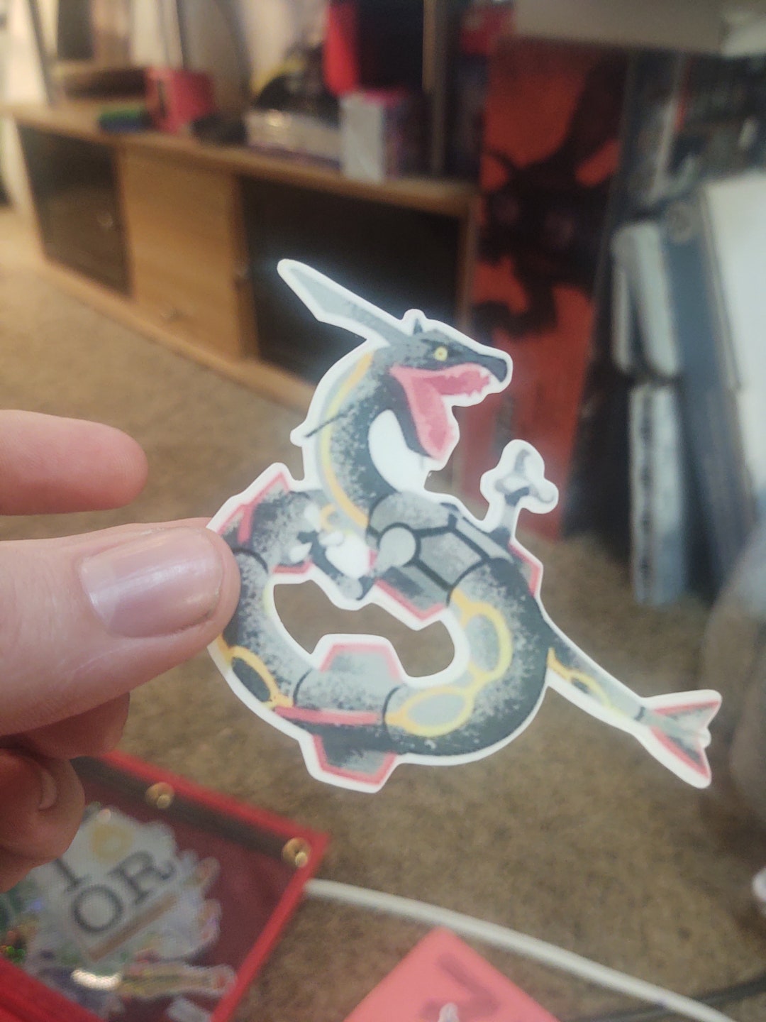 Pokemon Sticker Waterproof Rayquaza - Etsy