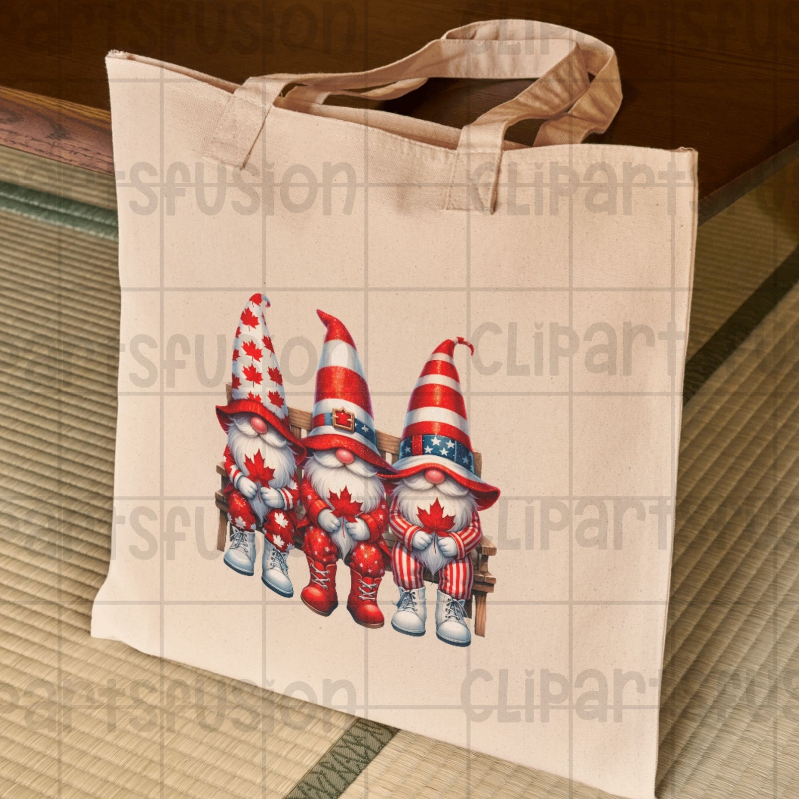 Canadian Gnome Watercolor Clipart Collection Set 6 | Independence Day ...