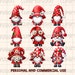 Danish Gnomes Clipart Set | Watercolor Cute Danish Nomes Collection ...