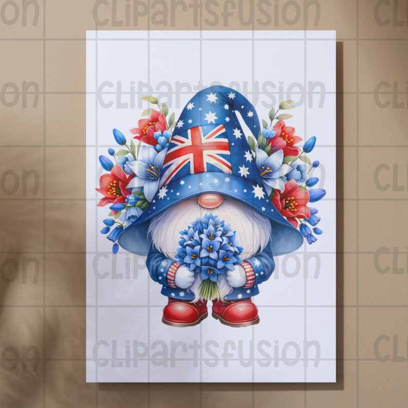 Australian Gnome Watercolor Clipart Set | Aussie Gnome Bundle | Travel ...