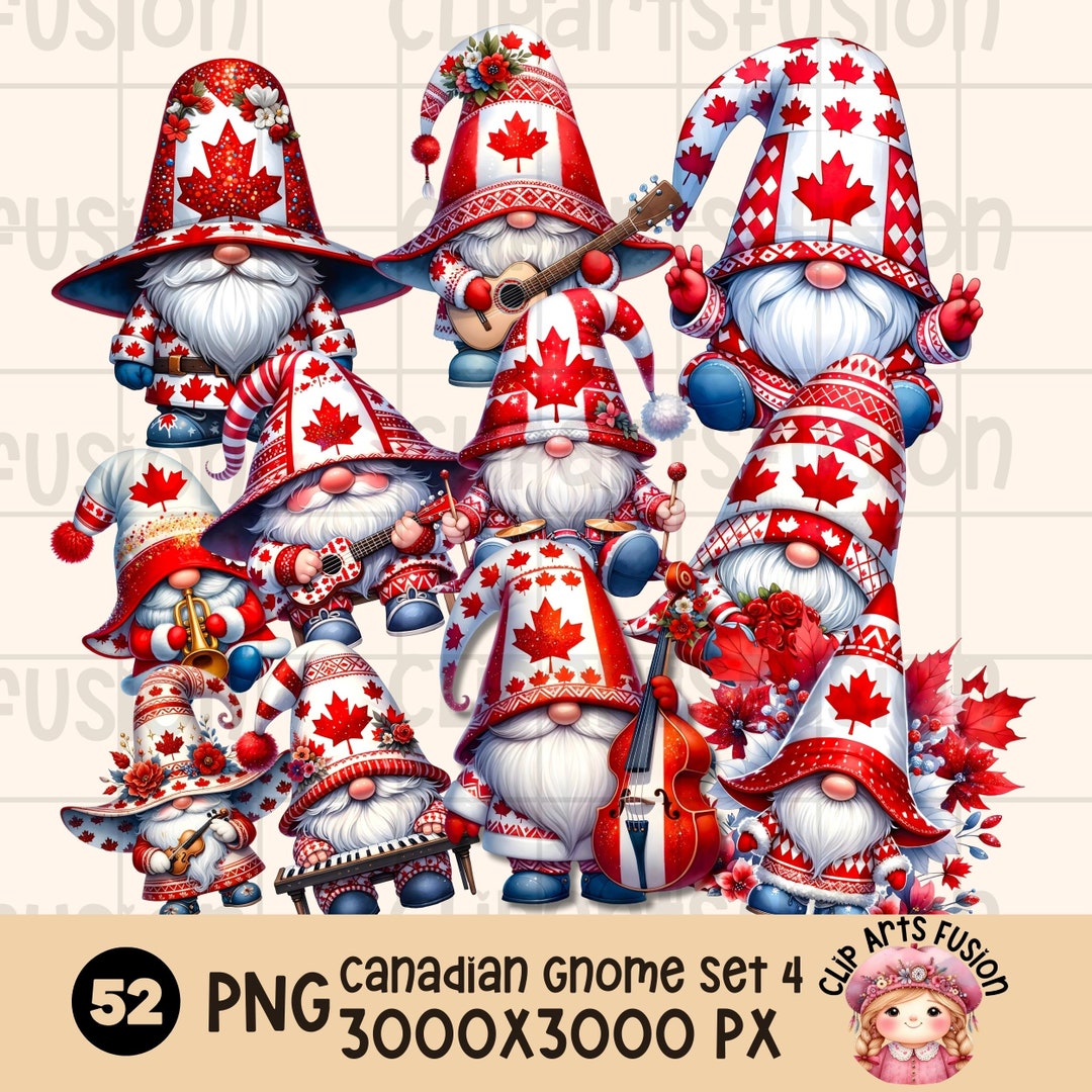 Independence Day Gnome | Canada Day | July 1st Clipart | Watercolor ...