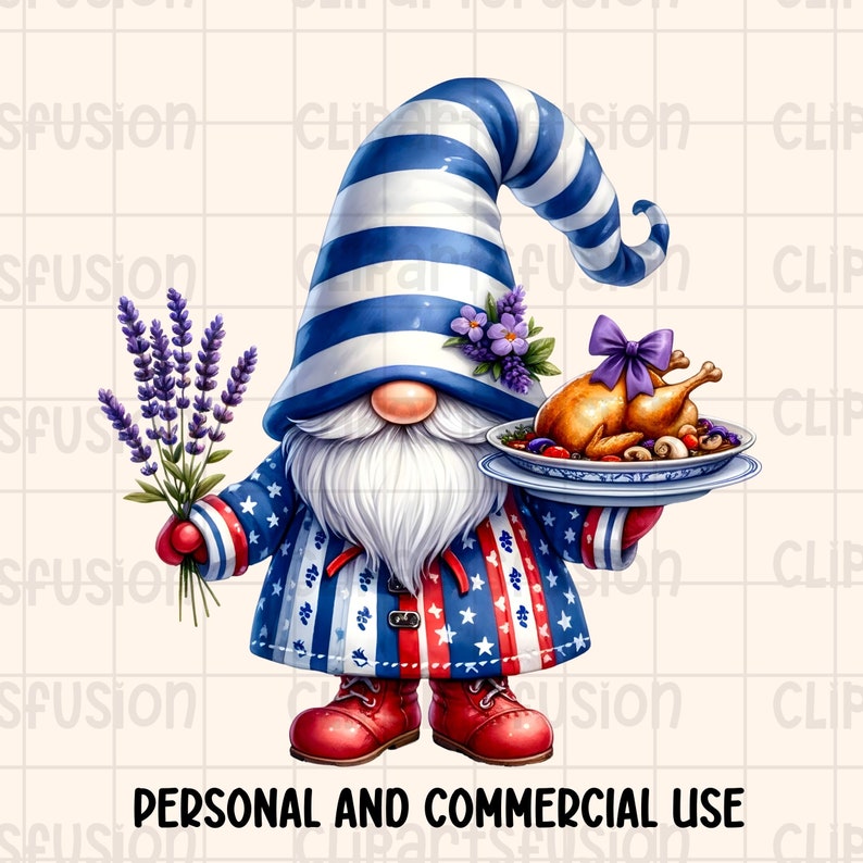 French Gnome Clipart Bundle | Travel to France Graphics Collection ...